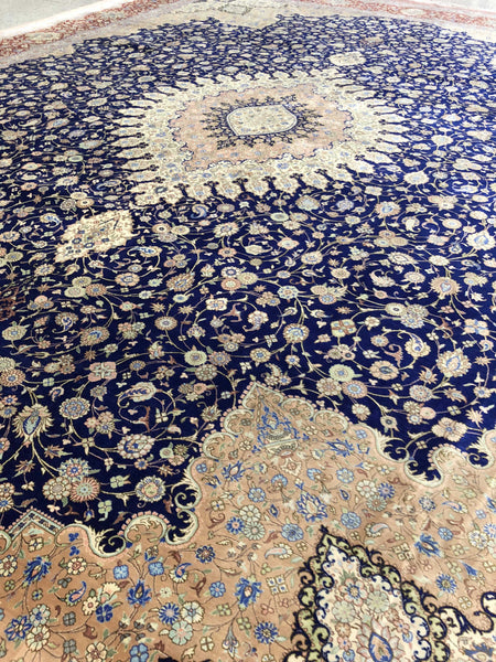 MASTERPIECE QUM SILK BY BAYAT – KESHMIRI - House of Persian Rugs